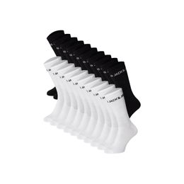 Jack & Jones Kurzsocken JACK & JONES "Socken JACREGEN TENNIS SOCKS 20 PACK JNR LN 20er Pack", M&auml;dchen, Gr. 38-43, bunt (schwarz, wei&szlig;), Obermaterial: 50% Baumwolle CO recyc.. 44% Polyester PES. 5% Elasthan EL. 1% Nylon NY., Socken