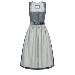 N&uuml;bler Dirndl N&Uuml;BLER "Dirndl midi Edda", Damen, Gr. 40, EURO, blau, Obermaterial: 100% Polyamid PA., Kleider
