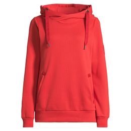 Kapuzenpullover SALZHAUT "Hoodie S&Uuml;NN", Damen, Gr. XXL, rot (chilli rot), Obermaterial: 55% Baumwolle CO. 45% Polyester PES., Pullover Kapuzenpullover