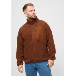 Fleecejacke Derbe "Kuschelby_Pocket", Herren, Gr. L, caramel caf&egrave;, Obermaterial: 100% Polyester, Basic, normal, Jacken Fleecejacke, Fleecejacke, weich, warm, l&auml;ssig