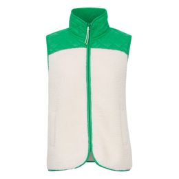 Fleeceweste oxmo "Fleeceweste OXBetty", Damen, Gr. L, gr&uuml;n (mint mix), Obermaterial: 100% Polyester PES., Westen Fleeceweste