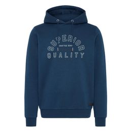 Kapuzenpullover Blend "Hoodie BHSuno", Herren, Gr. XL, blau (marineblaus), Obermaterial: 80% Polyester PES. 20% Baumwolle CO., Pullover Kapuzenpullover