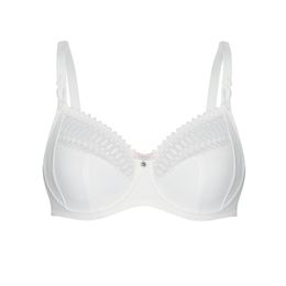 B&uuml;gel-BH SuSa "BH mit B&uuml;gel Santorin", Damen, Gr. 90, Cup F, beige (ivory), Stoff, Obermaterial: 46% Polyamid PA. 42% Polyester PES. 12% Elasthan EL., BHs B&uuml;gel-BH