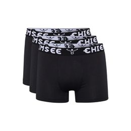 Boxershorts Chiemsee "Boxershort Boxer Briefs, Regular Fit 3P 3er Pack", Herren, Gr. M, schwarz, Obermaterial: 95% Baumwolle CO. 5% Elasthan EL., Unterhosen