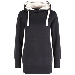 Kapuzenpullover oxmo "Hoodie OXJenny", Damen, Gr. M, schwarz, Obermaterial: 60% Baumwolle CO. 40% Polyester PES., Sweatshirts Kapuzenpullover