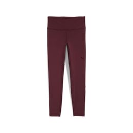 Trainingstights Puma "Puma SHAPE High-Waist-Trainingsleggings Damen", Damen, Gr. L, Normalgr&ouml;&szlig;en, rot (ruby shimmer rot), Obermaterial: 23% Elasthan, 77% Polyester; Netz: 14% Elasthan, 86% Polyester; Innenbund: 14% Elasthan, 86% Polyester, eng, Hosen