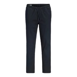 Jack & Jones Schlupfhose JACK & JONES "JPSTACE DYLAN JOGGER", Herren, Gr. L, N-Gr, schwarz navy, Web, Obermaterial: 98% Baumwolle, 2% Elasthan, unifarben, regular fit lang, Hosen Schlupfhose, Baumwollmischung
