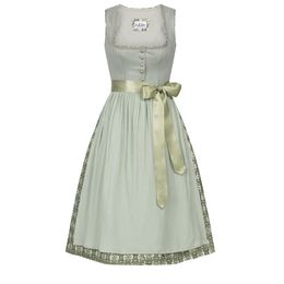 N&uuml;bler Dirndl N&Uuml;BLER "Midi Dirndl Gloria", Damen, Gr. 48, EURO, gr&uuml;n, Obermaterial: 100% Polyester PES., Kleider