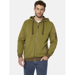 Kapuzensweatjacke Babista "Sweatjacke NOLIENZA", Herren, Gr. L, gr&uuml;n, Obermaterial: 85% Baumwolle CO. 15% Polyester COOLMAX PES(Coolmax)., Sweatjacken