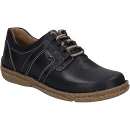 Schn&uuml;rschuh Josef Seibel "Neele 44, schwarz-kombi", Damen, Gr. 39, schwarz (schwarz, kombi), Obermaterial: 100% Rindsleder Leather cow., Schuhe Schn&uuml;rschuh