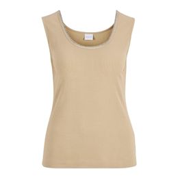 Madeleine Mode Tr&auml;gertop MADELEINE "Tr&auml;gertop Komfortables Top mit Kettendetail", Damen, Gr. 40, beige, Obermaterial: 92% Lyocell CLY. 8% Elasthan EL., Modern, Tops Tr&auml;gertop