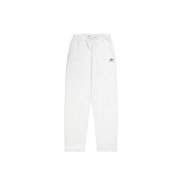Jogginghose Alpha Industries "Basic Jogger SL W", Damen, Gr. L, Normalgr&ouml;&szlig;en, pastel grau melange, Obermaterial: 80% Baumwolle, 20% Polyester, Hosen Jogginghose