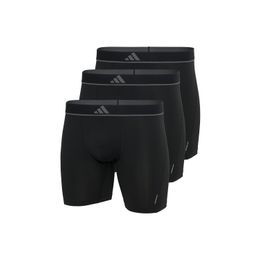 Boxershorts adidas originals "Boxershort Boxer Briefs Active Micro Flex Eco 3P 3er Pack", Herren, Gr. M, schwarz, Obermaterial: 85% Polyester PES. 15% Elasthan EL., Unterhosen