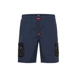 Chinoshorts INDICODE "Chinoshorts IDPeter", Herren, Gr. S, N-Gr, blau (navy), Obermaterial: 100% Polyester PES., regular fit kurz, Hosen Chinoshorts