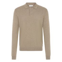 Longsleeve Casual Friday "Strickpullover CFFrode", Herren, Gr. XL, braun (roasted cashew melange), Obermaterial: 95% Baumwolle CO. 5% Kaschmir WS., Shirts