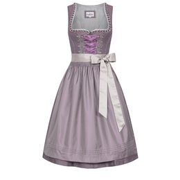 N&uuml;bler Dirndl N&Uuml;BLER "Midi Dirndl Gavrilla", Damen, Gr. 44, EURO, lila, Obermaterial: 100% Polyester PES., Kleider