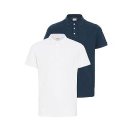 !Solid Poloshirt SOLID "Poloshirt SDHATTIM", Herren, Gr. S, blau (navy, wei&szlig;), Obermaterial: 100% Baumwolle CO., Shirts