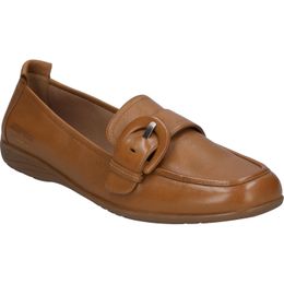 Ballerina Josef Seibel "Fenja 19, camel", Damen, Gr. 39, braun (camel), Obermaterial: 100% Rindsleder Leather cow., Schuhe Ballerina