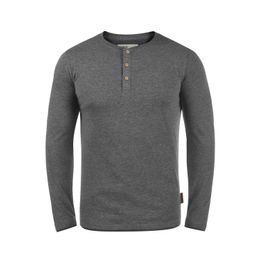 Rundhalsshirt INDICODE "Rundhalsshirt IDGifford", Herren, Gr. L, grau (grau mix), Obermaterial: 80% Baumwolle CO. 20% Polyester COOLMAX(R) PES(Coolmax)., Shirts Rundhalsshirt