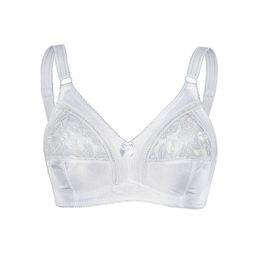 Sassa Mode Soft-BH SASSA "Soft BH ohne B&uuml;gel Basic", Damen, Gr. 100, Cup B, wei&szlig;, Spitze, Obermaterial: 92% Polyester PES. 8% Elasthan EL., BHs Soft-BH