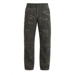 Cargohose Brandit "Brandit Herren M-65 Vintage Cargo Pants", Damen, Gr. S, US-Gr&ouml;&szlig;en, schwarzcamo, 100% Baumwolle, loose fit, Hosen Cargohose