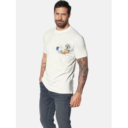 T-Shirt Jan Vanderstorm "T-Shirt TUPPE", Herren, Gr. XXXL, wei&szlig;, Obermaterial: 100% Baumwolle CO., comfort fit normal, Rundhals, Shirts T-Shirt