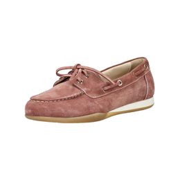 Bootsschuh Nero Giardini "Nero Giardini Halbschuhe Veloursleder", Damen, Gr. 40, rosa, Veloursleder, Schuhe Bootsschuh