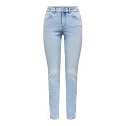 Skinny-fit-Jeans Only "ONLMARIA MID WAIST SK DNM BOX", Damen, Gr. M, L&auml;nge 30, light blau denim, Denim/Jeans, Obermaterial: 64% Baumwolle, 31% Polyester, 3% Viskose, 2% Elasthan, unifarben, skinny fit lang, Jeans