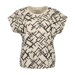 T-Shirt Blue Seven "Blue Seven T-Shirt", Damen, Gr. 48, 0430, kiesel, 65% Baumwolle, 35% Polyester, normal, Rundhals, Shirts T-Shirt