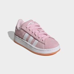 Sneaker adidas originals "CAMPUS 00S COMFORT CLOSURE ELASTIC LACE KIDS", M&auml;dchen, Gr. 35, clear pink, cloud wei&szlig;, gum 2, Leder, Schuhe Sneaker, f&uuml;r Kinder & Jugendliche