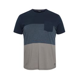 !Solid T-Shirt SOLID "T-Shirt SDMingo BT", Herren, Gr. 5XL, blau (insignia b), Obermaterial: 80% Baumwolle CO. 20% Polyester PES., regular fit normal, Rundhals, Shirts T-Shirt