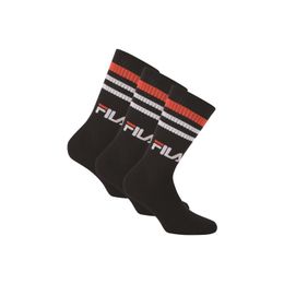 Kurzsocken Fila "Socken 3er Pack", Herren, Gr. 35-38, schwarz, Obermaterial: 80% Baumwolle CO. 18% Polyester PES. 2% Elasthan EL., Socken