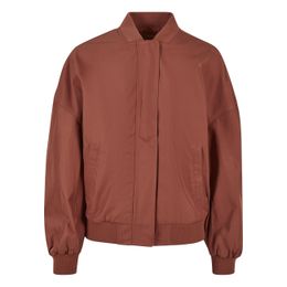 Bomberjacke Urban Classics "Urban Classics Damen", Damen, Gr. 5XL, terracotta, 100% Polyester, unifarben, normal, Rundhals, Jacken Bomberjacke