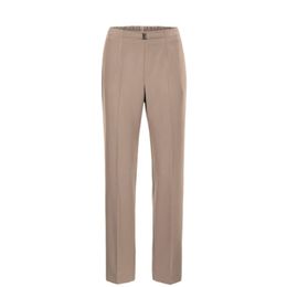 2-in-1-Hose GOLDNER "Professlan-Schlupfhose Martha", Damen, Gr. 38, N-Gr, beige (sand), Obermaterial: 70% Polyester PES. 25% Viskose CV. 5% Eiderdaune Eider., Hosen