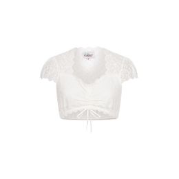 N&uuml;bler Dirndlbluse N&Uuml;BLER "Dirndlbluse kurzarm Lisaa", Damen, Gr. 40, beige (natur), Obermaterial: 86% Nylon NY. 14% Elasthan EL., Blusen Dirndlbluse