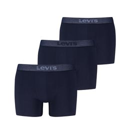 Levi's Boxershorts LEVI'S "LEVIS MEN MEL WB BOXER BRIEF", Herren, Gr. M, mood indigo, Obermaterial: 95% Baumwolle, 5% Elasthan, k&ouml;rpernah, Unterhosen, ohne Eingriff, tonaler Logobund, elastisch, Cotton-Mix