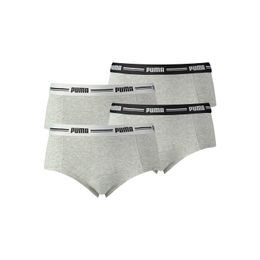 Panty Puma "Panty 4er Pack", Damen, Gr. XS, grau, Obermaterial: 57% Baumwolle CO. 38% Modal CMD. 5% Elasthan EL., Unterhosen Panty