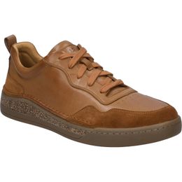 Sneaker Josef Seibel "Cleve 01, camel", Herren, Gr. 44, braun (camel), Obermaterial: 100% Rindsleder Leather cow., Schuhe Sneaker