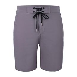 Badeshorts YEAZ "Badeshorts DAVEY", Herren, Gr. S, US, grau, Obermaterial: 92% Polyester PES. 8% Elasthan EL., Badehosen Badeshorts