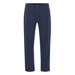 Stoffhose Blend "Stoffhose BHPants", Herren, Gr. 32, L&auml;nge 32, blau (marineblaus), Obermaterial: 55% Leinen LI. 45% Baumwolle CO., Hosen Stoffhose