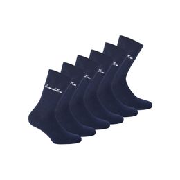 Kurzsocken Diadora "Socken 6er Pack", Damen, Gr. 39-42, blau (dunkelblau), Obermaterial: 80% Baumwolle CO. 18% Polyester PES. 2% Elasthan EL., Socken