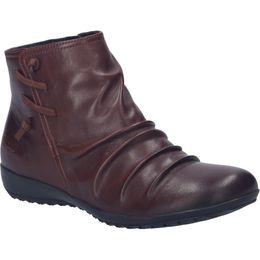 Stiefelette Josef Seibel "Naly 12, bordeaux", Damen, Gr. 36, rot (bordeaux), Obermaterial: 100% Rindsleder Leather cow., Schuhe Stiefelette