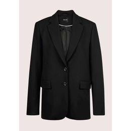 Madeleine Mode Jackenblazer MADELEINE "Blazer Einreihiger Blazer mit Stretchanteil", Damen, Gr. 44, schwarz, Obermaterial: 47% Polyester PES. 47% Viskose CV. 6% Elasthan EL., Blazer