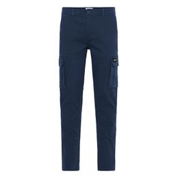 !Solid Cargohose SOLID "Cargohose SDCHASEY", Herren, Gr. 32, L&auml;nge 34, blau (insignia blau), Obermaterial: 98% Baumwolle CO. 2% Elasthan EL., Hosen Cargohose