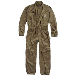 Jumpsuit Brandit "Brandit Herren Einsatzkombi", Herren, Gr. XL, US-Gr&ouml;&szlig;en, olive, 80% Polyester, 20% Baumwolle, unifarben, normal, Overalls Jumpsuit