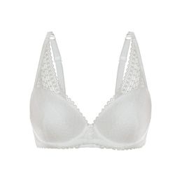 Sassa Mode Schalen-BH SASSA "Schalen BH Tempting Passion", Damen, Gr. 75, Cup D, beige (ivory), Spitze, Obermaterial: 86% Polyamid PA. 14% Elasthan EL., BHs Schalen-BH