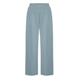 Stoffhose oxmo "Stoffhose OXBryndis", Damen, Gr. XXL, N-Gr, blau (smoke blau), Obermaterial: 64% Modal CMD. 36% Polyester PES., Hosen Stoffhose