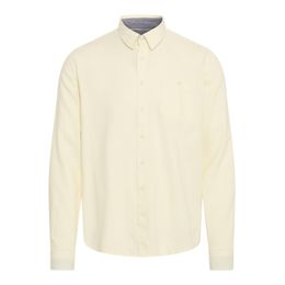 Langarmhemd Blend "Langarmhemd BHBOBBY Shirt", Herren, Gr. 3XL, N-Gr, wei&szlig; (snow wei&szlig;), Obermaterial: 55% Leinen LI. 45% Viskose CV., Hemden