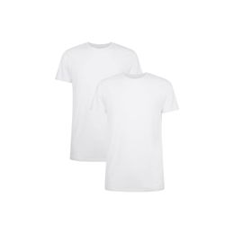 T-Shirt Bamboo basics "T-Shirt RUBEN 2er Pack", Herren, Gr. M, wei&szlig;, Obermaterial: 68% Viskose CV. 28% Baumwolle CO. 4% Elasthan EL., Shirts T-Shirt