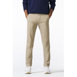 Chinos MEYER "BONN Art.1-8121", Herren, Gr. 60, Normalgr&ouml;&szlig;en, beige, 75% Baumwolle, 21% Polyester, 4% Elasthan, unifarben, regular fit lang, Hosen, mit Ultra Flex Bund